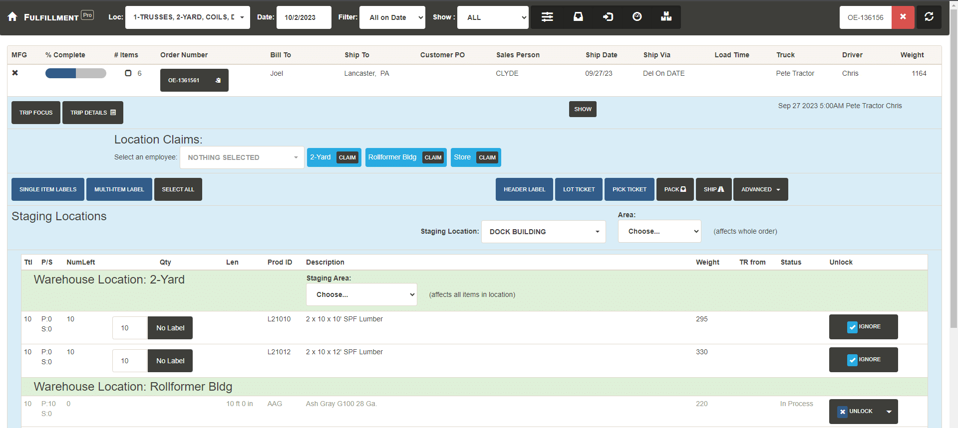 Fulfillment Pro: Pulling (Picking) – Paradigm ERP by Paragon – Documentation