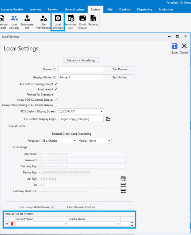 Default Printer – Paradigm ERP by Paragon – Documentation Default Printer – Paradigm ERP by Paragon – Documentation