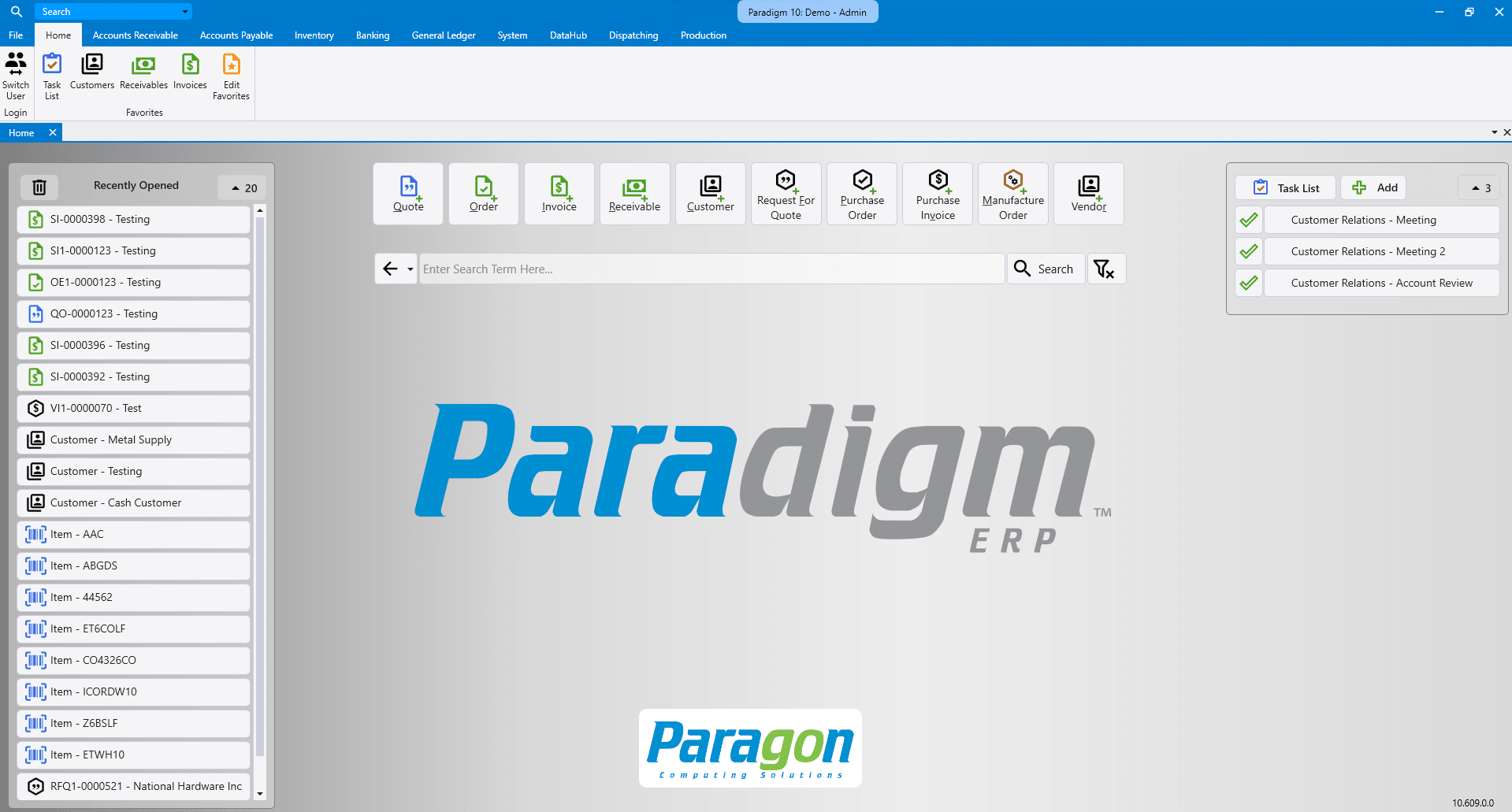Custom Company Branding – Paradigm ERP by Paragon – Documentation